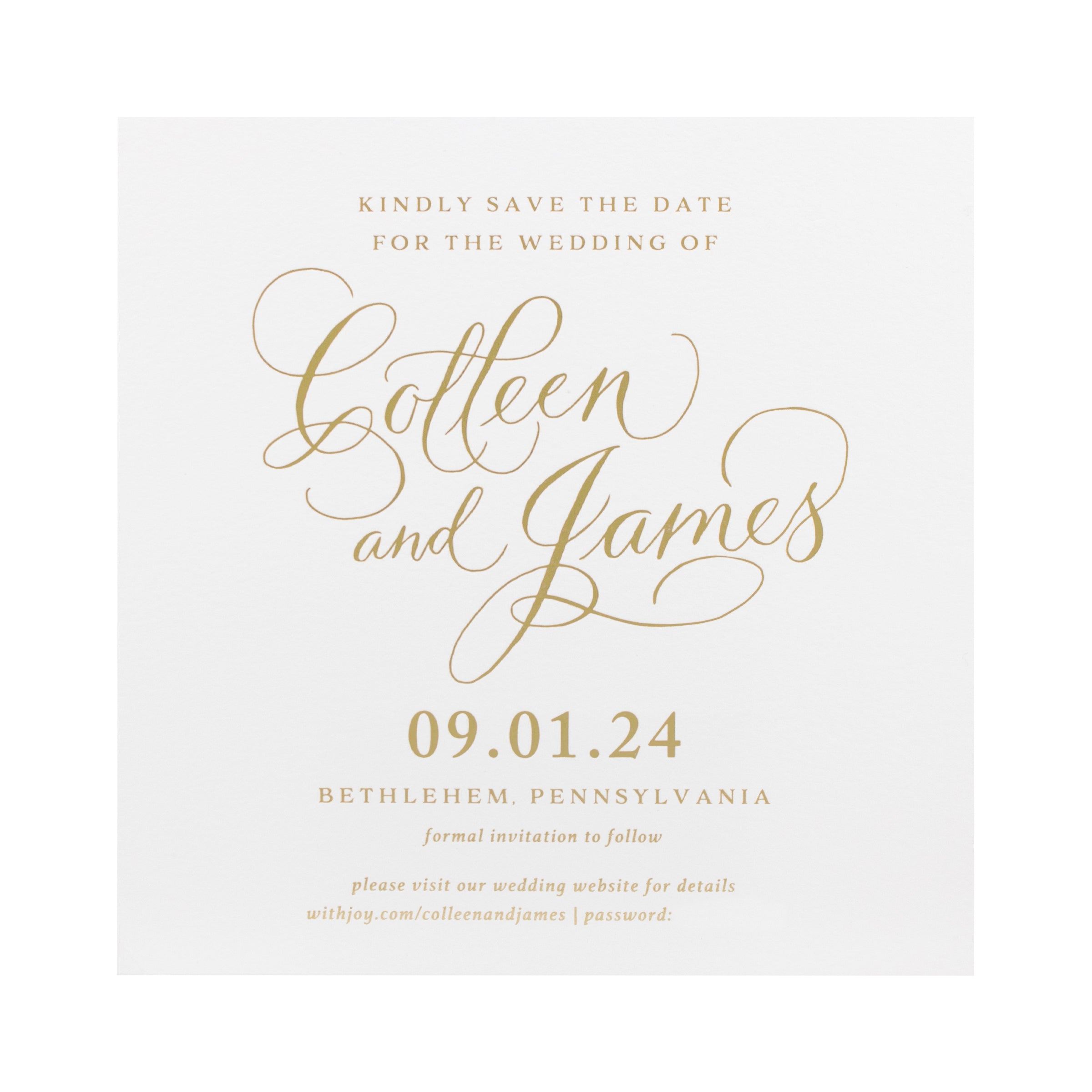 Gretchen Spot Calligraphy Save the Date– Dear Elouise
